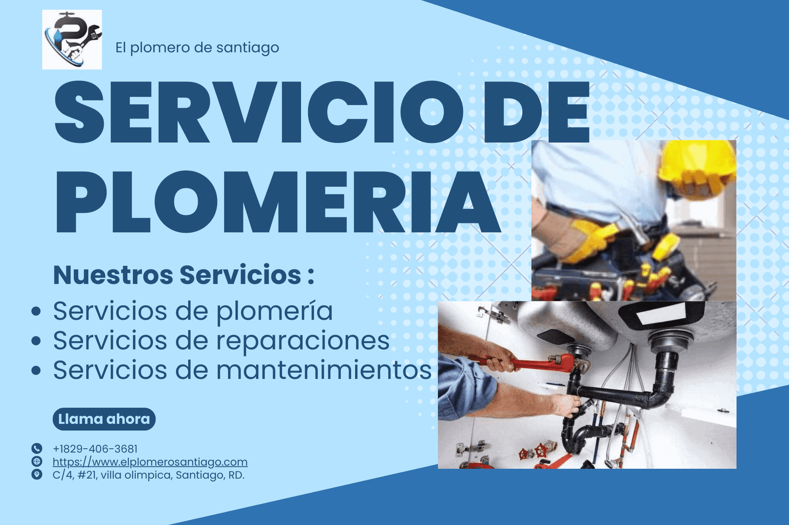 Servicios de plomería confiables - EL PLOMERO DE SANTIAGO SRL